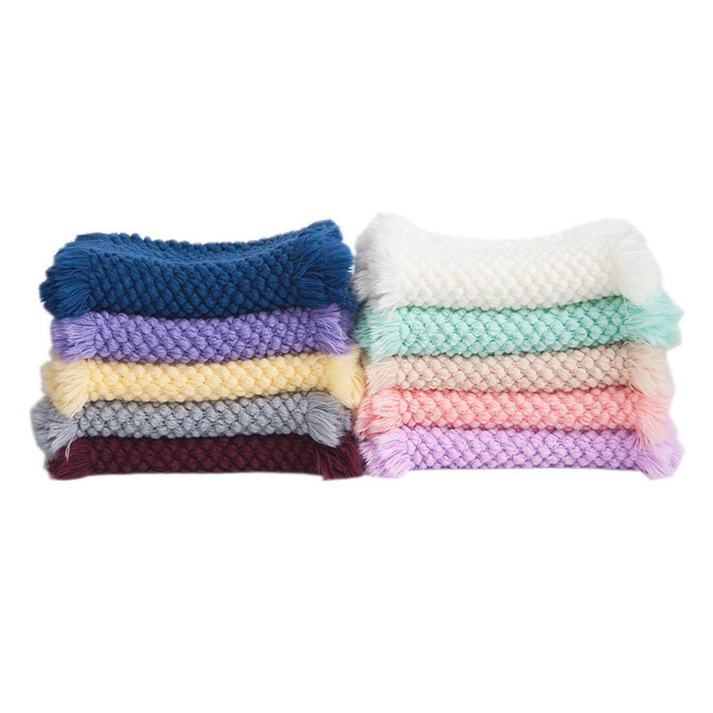Baby Blanket Photo Props Knitted Fluffy Pattern Child - Walmart.com