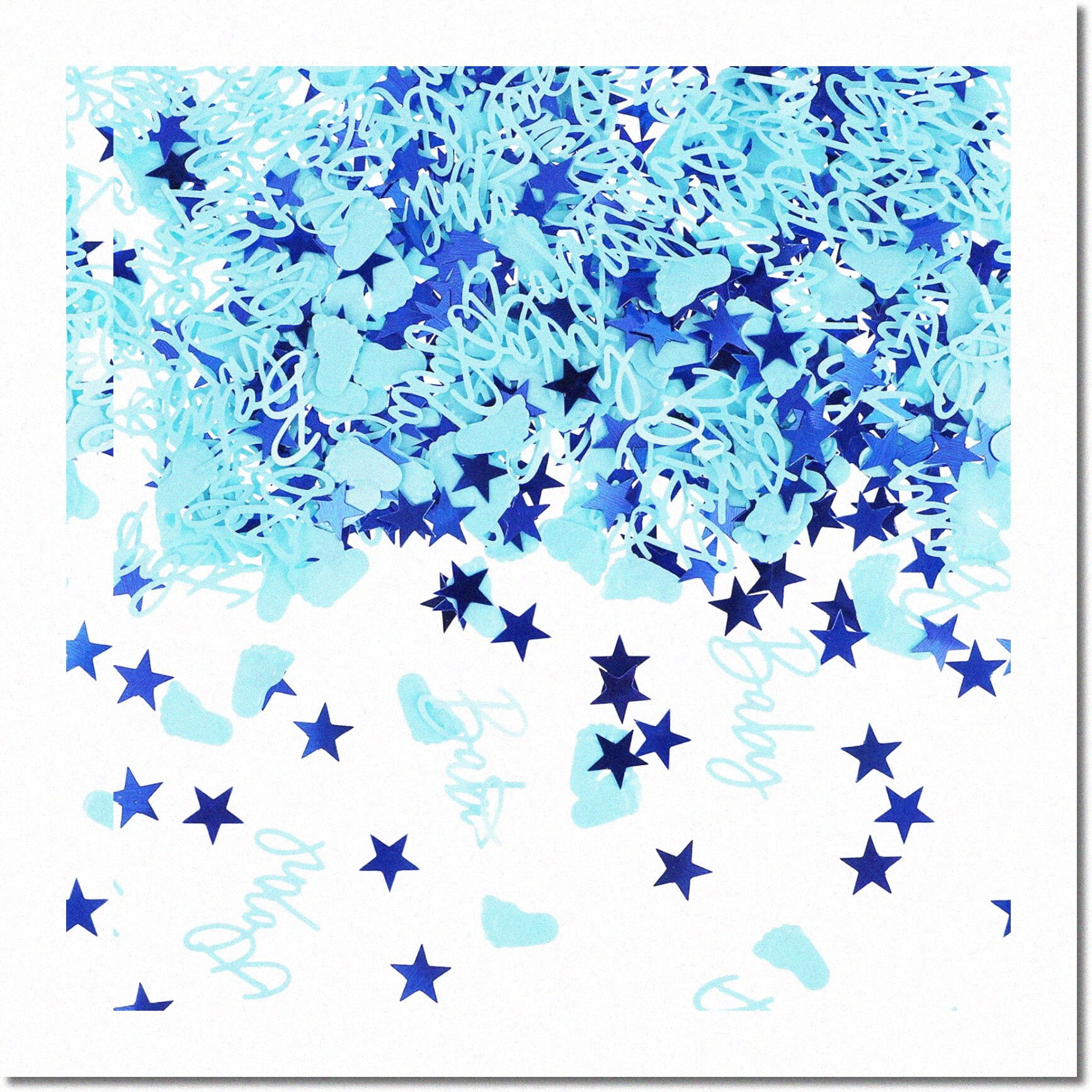 Baby Bliss Blue Party Pack: 1000-Piece Shower Decorations, Table ...