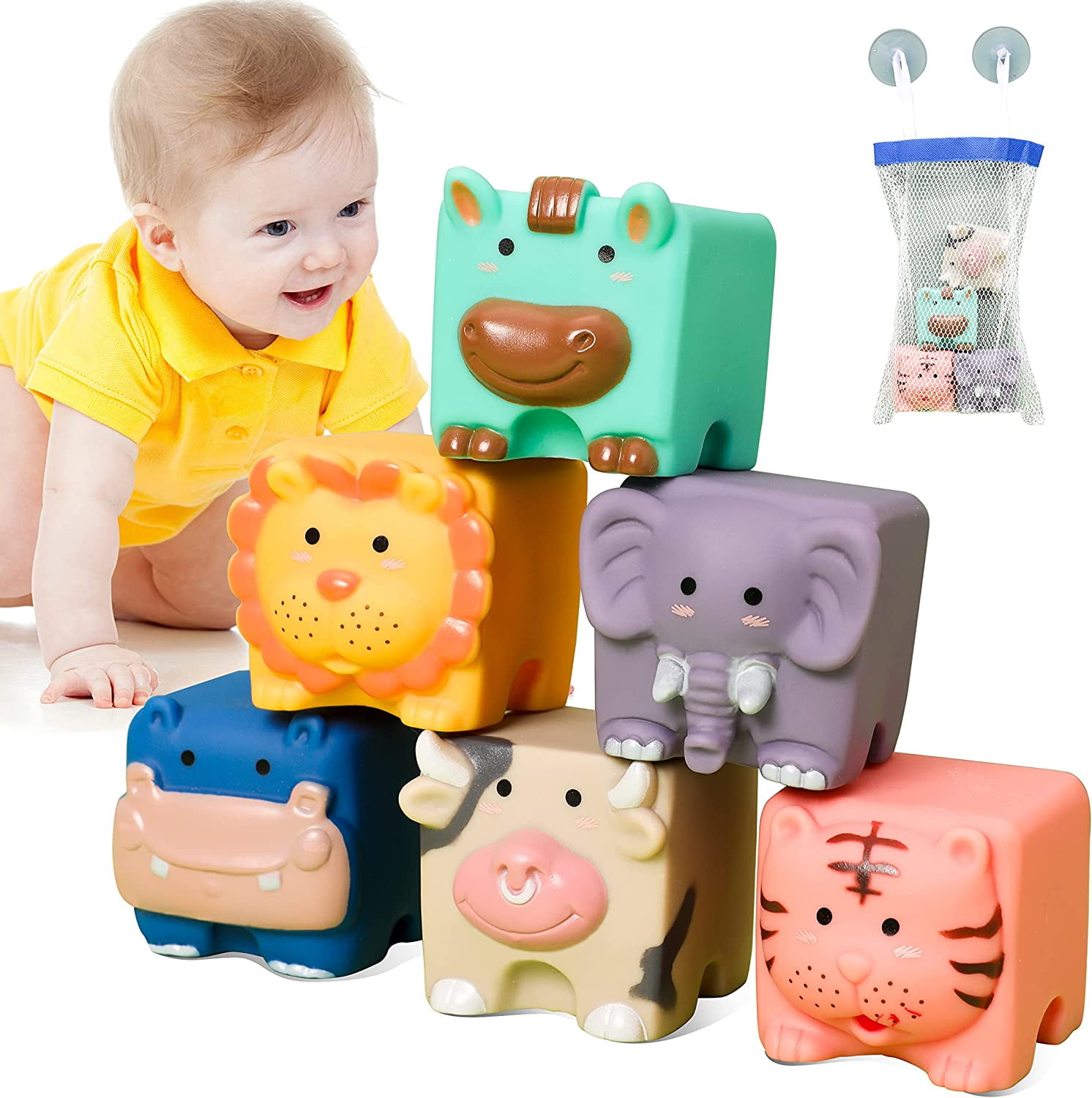 Baby Blocks - Soft Building Blocks Toys for 6 Months Up Toddlers-Soft ...