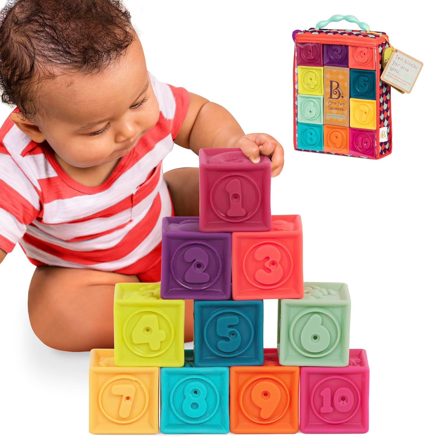 Baby Blocks – Stacking & Building Toys For Babies – 10 Soft ...