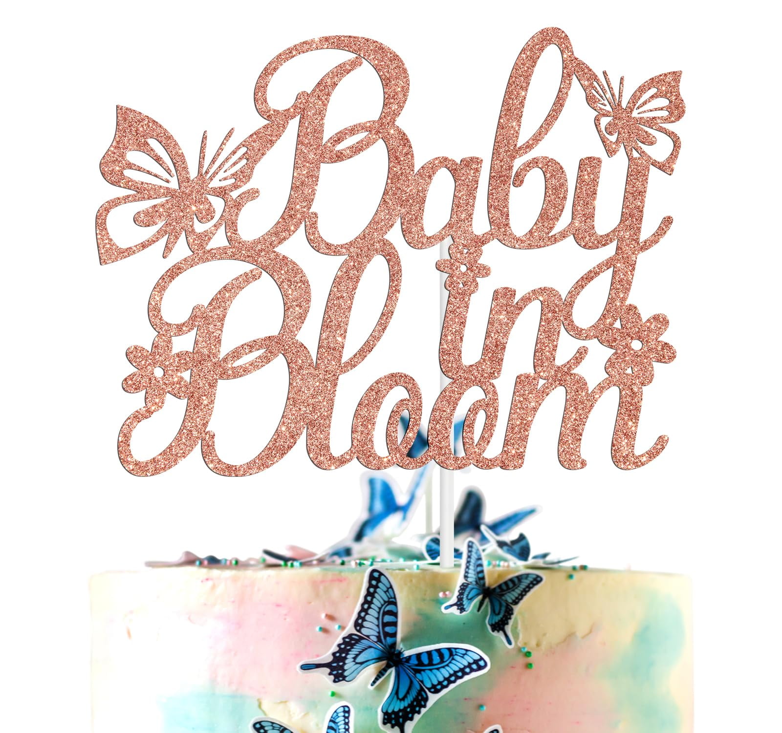 Baby in Bloom Cake Topper, Spring RST1 Welcome Baby Pregnancy ...