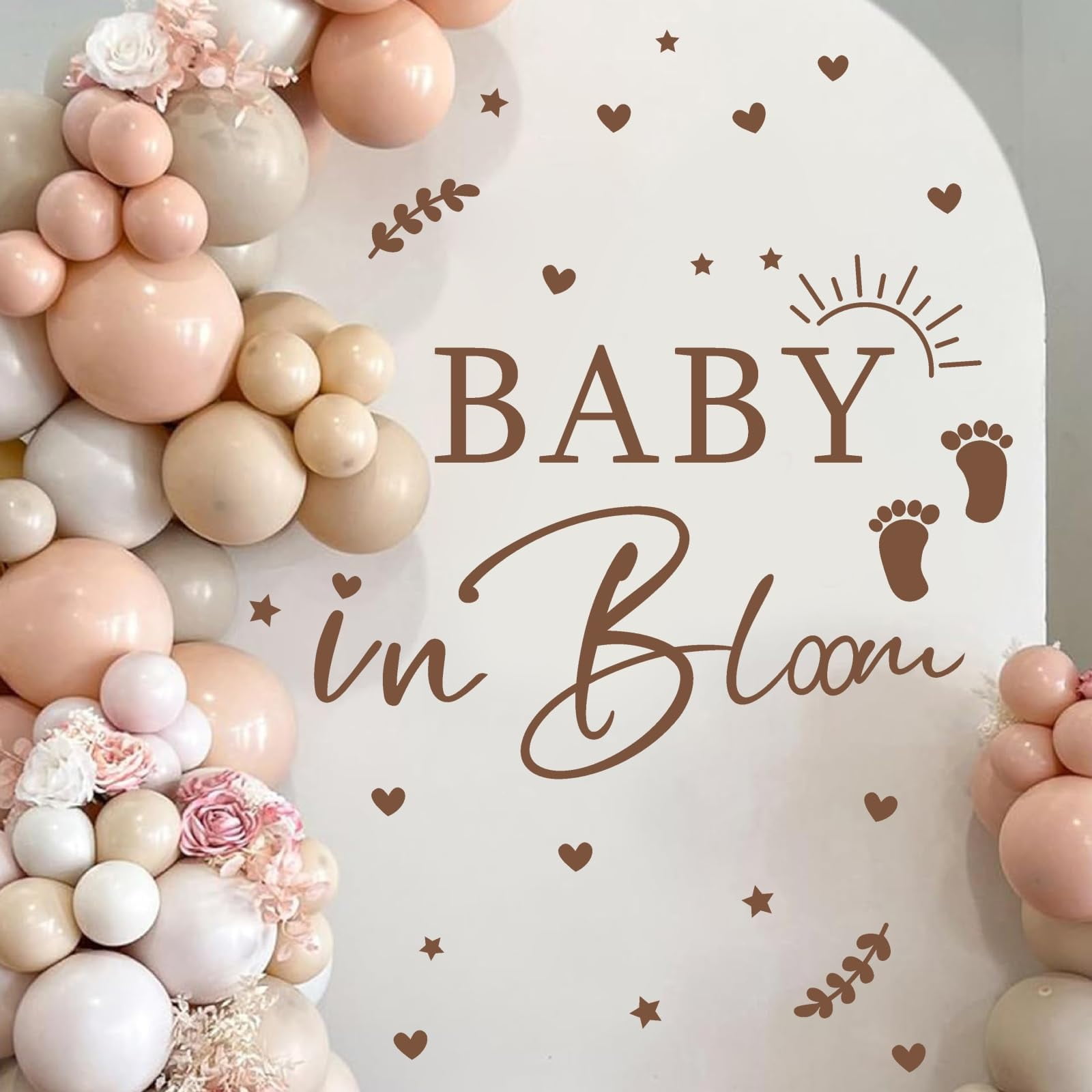 Baby In Bloom Sign Baby Shower Party Decals Gender Reveal Decorations ...