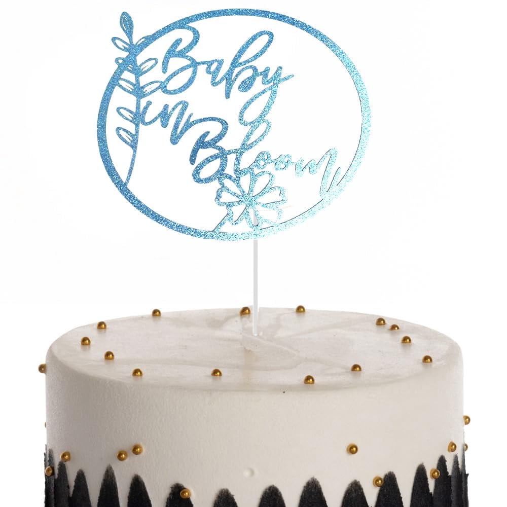 Baby in BloomTRDN Cake topper- Glitter Decoration Plugin for Baby ...