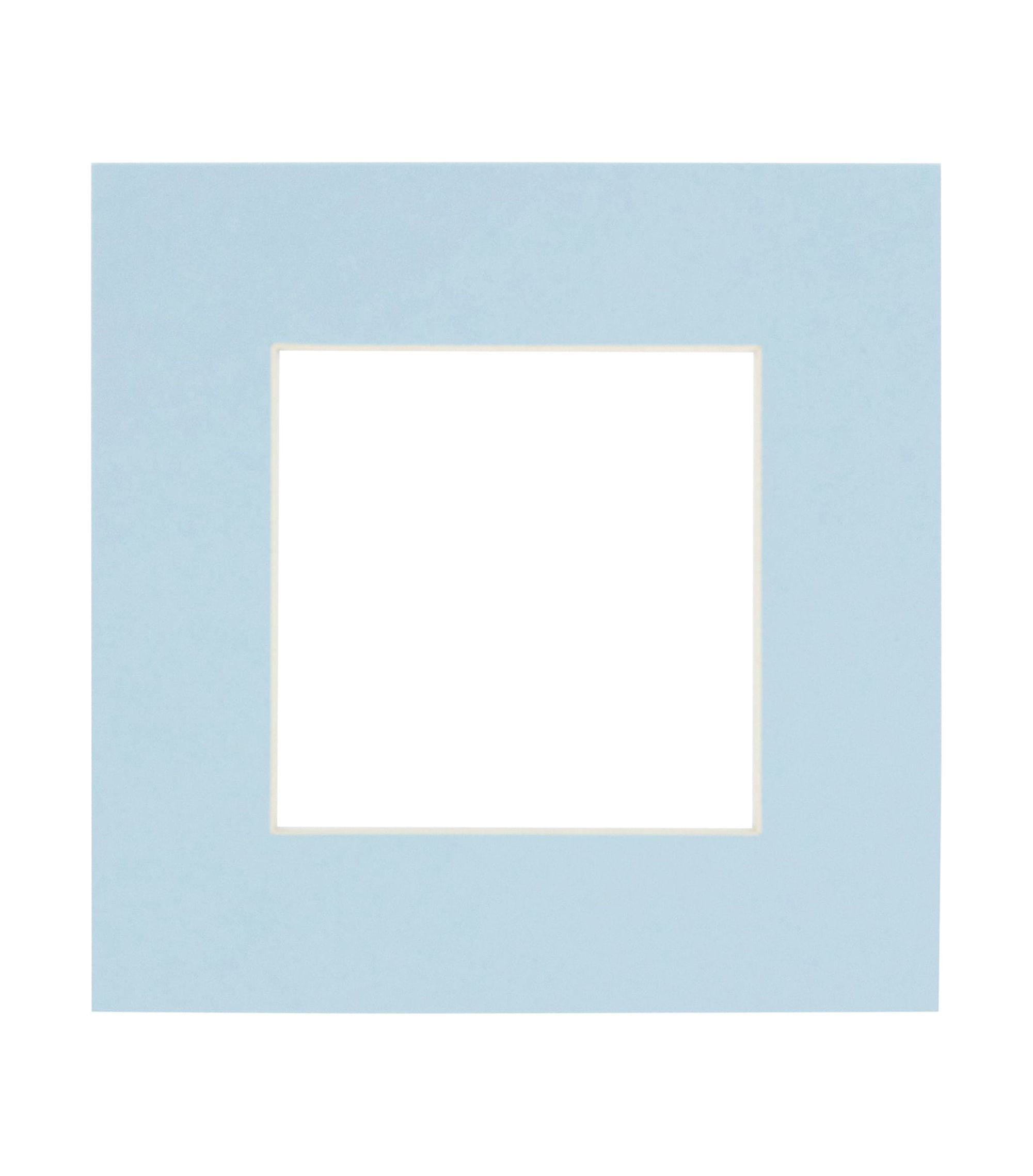 Baby Blue Acid Free 20x20 Picture Frame Mats with White Core Bevel Cut ...