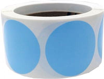 Baby Blue Circle Color Dot Stickers | 2" Inches Round | 500 Pack ...