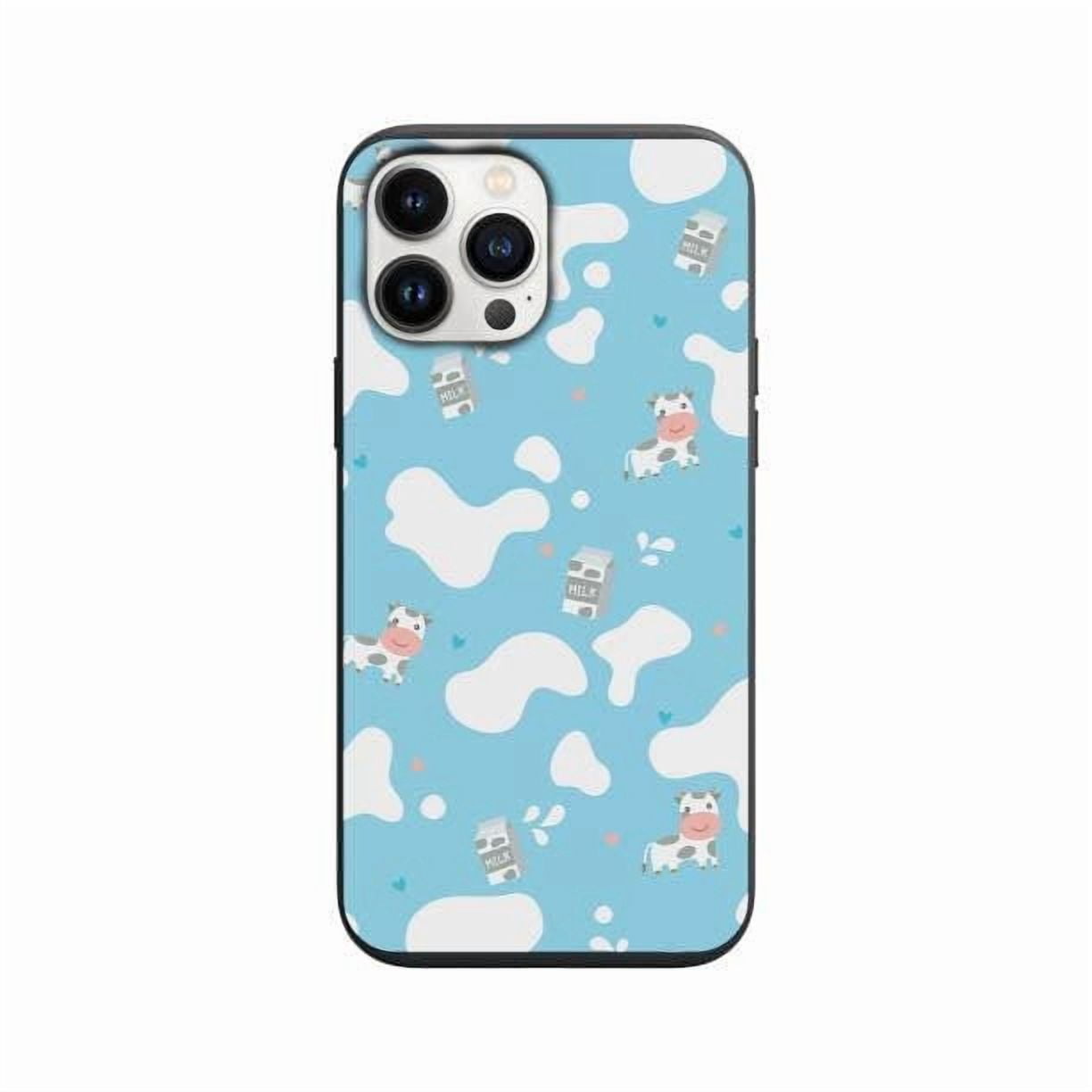 Baby Blue Cow Milk Farm Cute Pattern for iPhone 17 11 12 13 14 15 16 ...