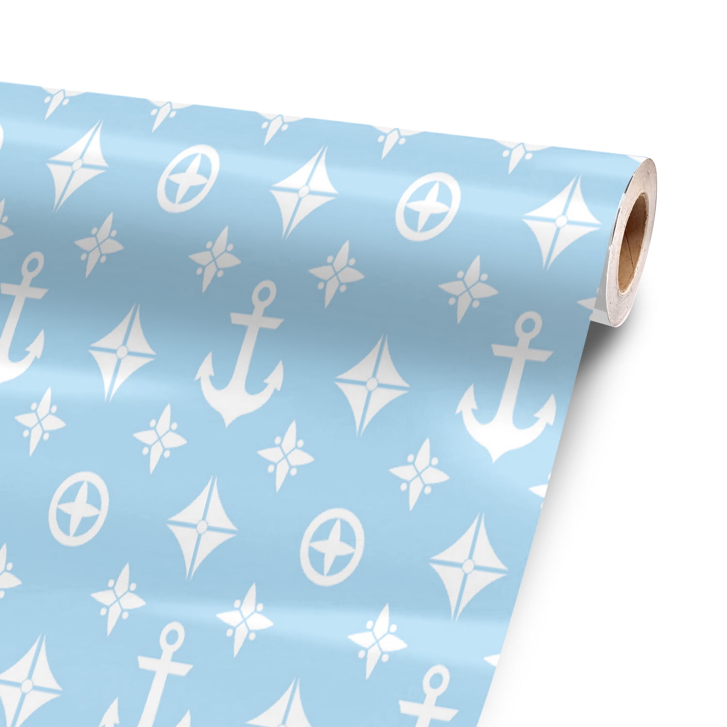 Baby Blue Designer 12” x 52” Vinyl Wrap Sheet for large or custom items ...