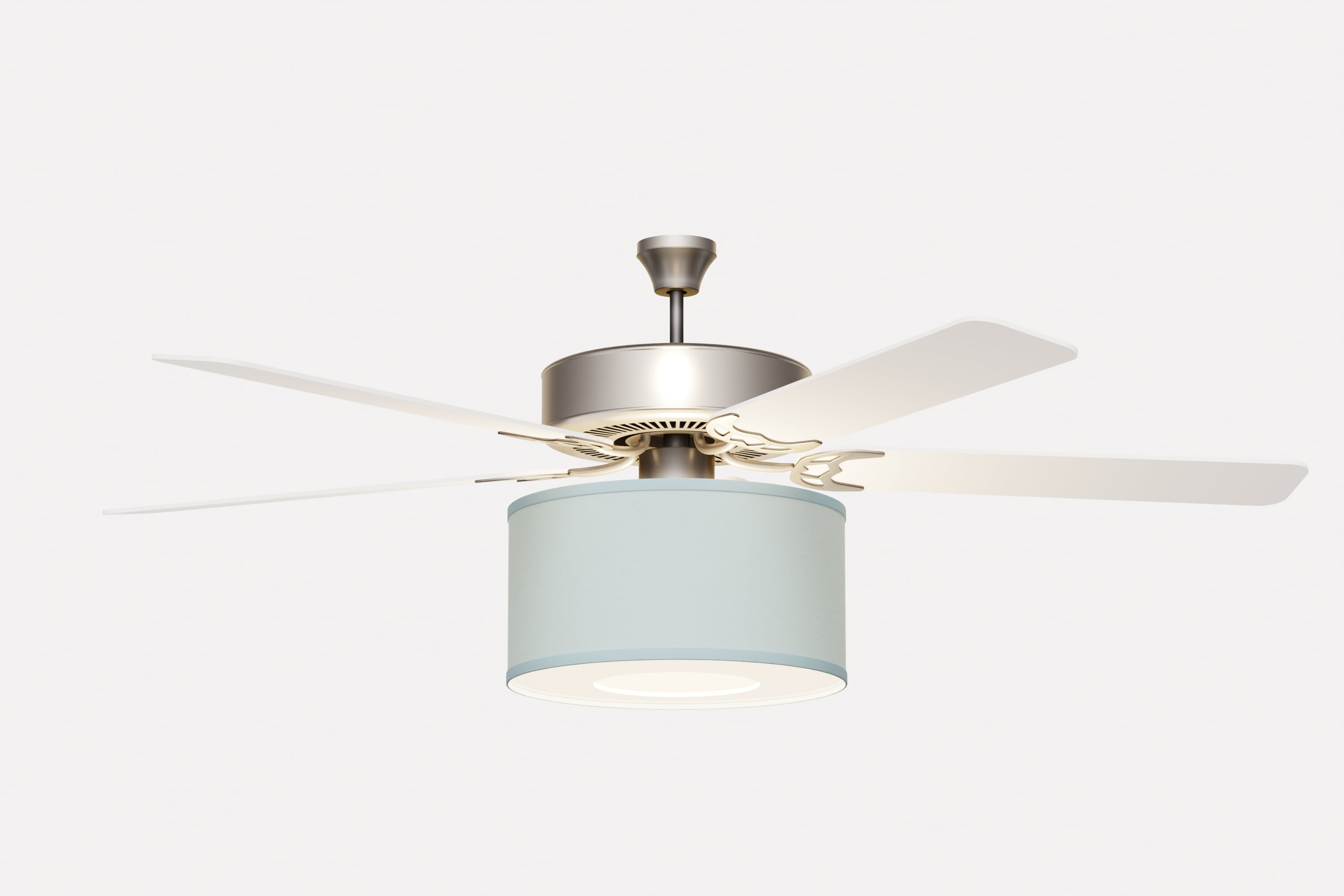 Baby Blue Fantastic Ceiling Fan Shade and Clips Bundle BONUS a Light ...