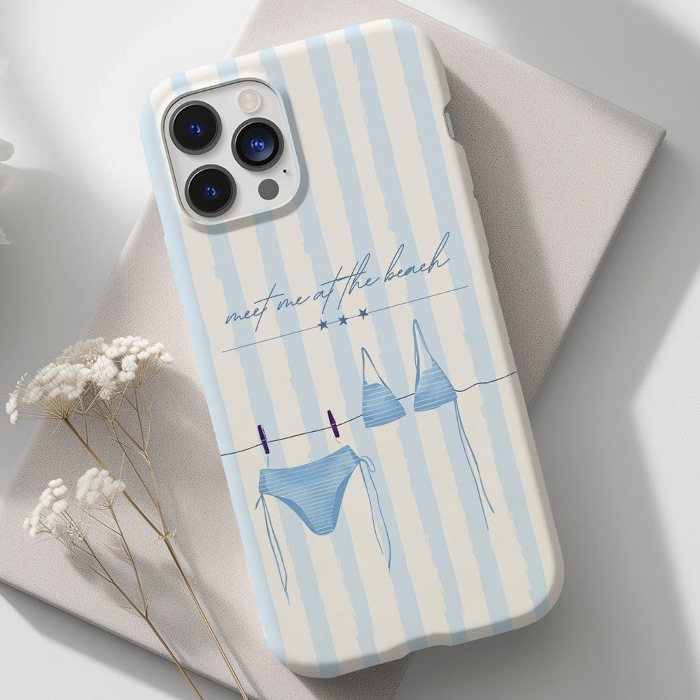 Baby Blue Meet Me at the Beach Coastal Cowgirl Phone Case for iPhone 11 ...