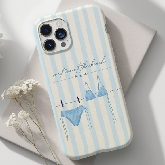 Baby Blue Meet Me at the Beach Coastal Cowgirl Phone Case for iPhone 11 ...
