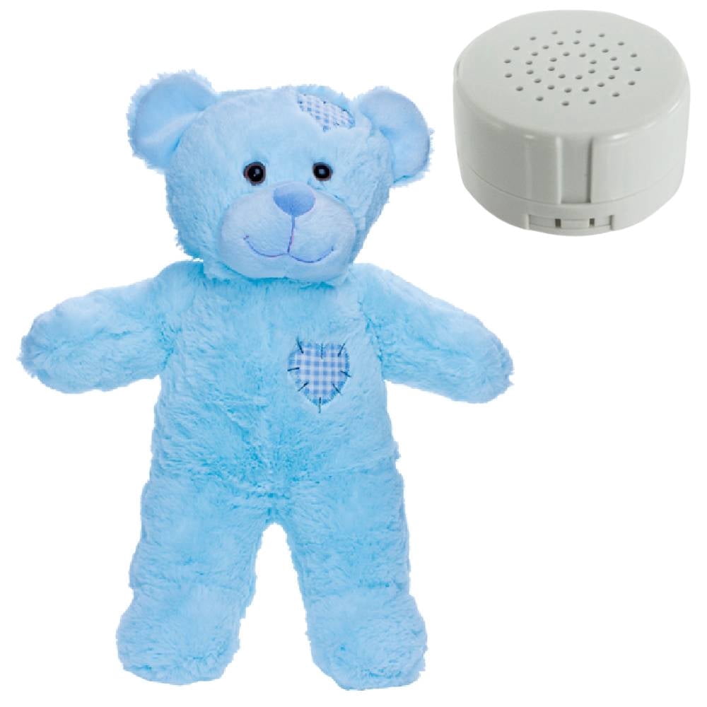 Baby Blue Patches Bear - 16 Plush Toy with Recorder for Classrooms ...