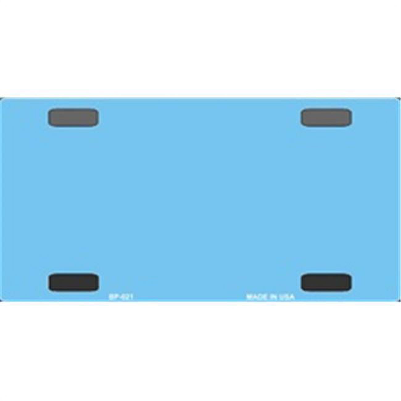 Baby Blue Solid Blanks Flat- Bicycle License Plate for Customizing ...