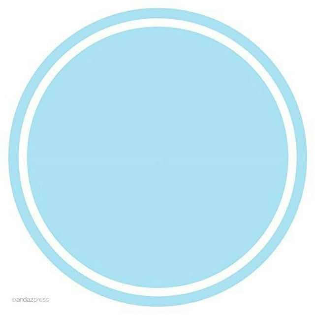 Baby Blue Solid Color Circle Gift Labels, 40-Pack - Walmart.com
