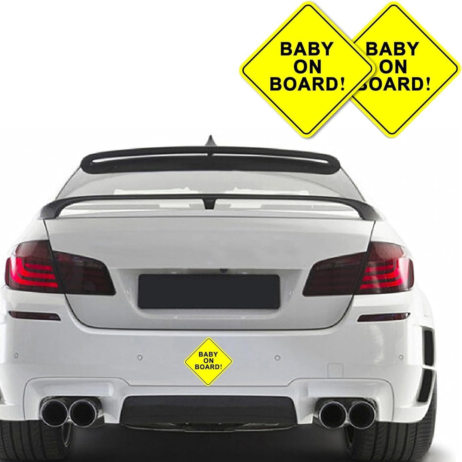Baby On Board Signs, Car Essentials - Baby On Board Sticker , 5" by 5 ...