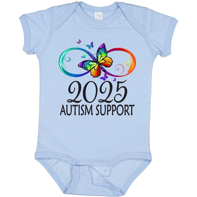 Baby Bodysuit BELLA CANVAS 2025 Autism Awareness Butterfly Baby ...