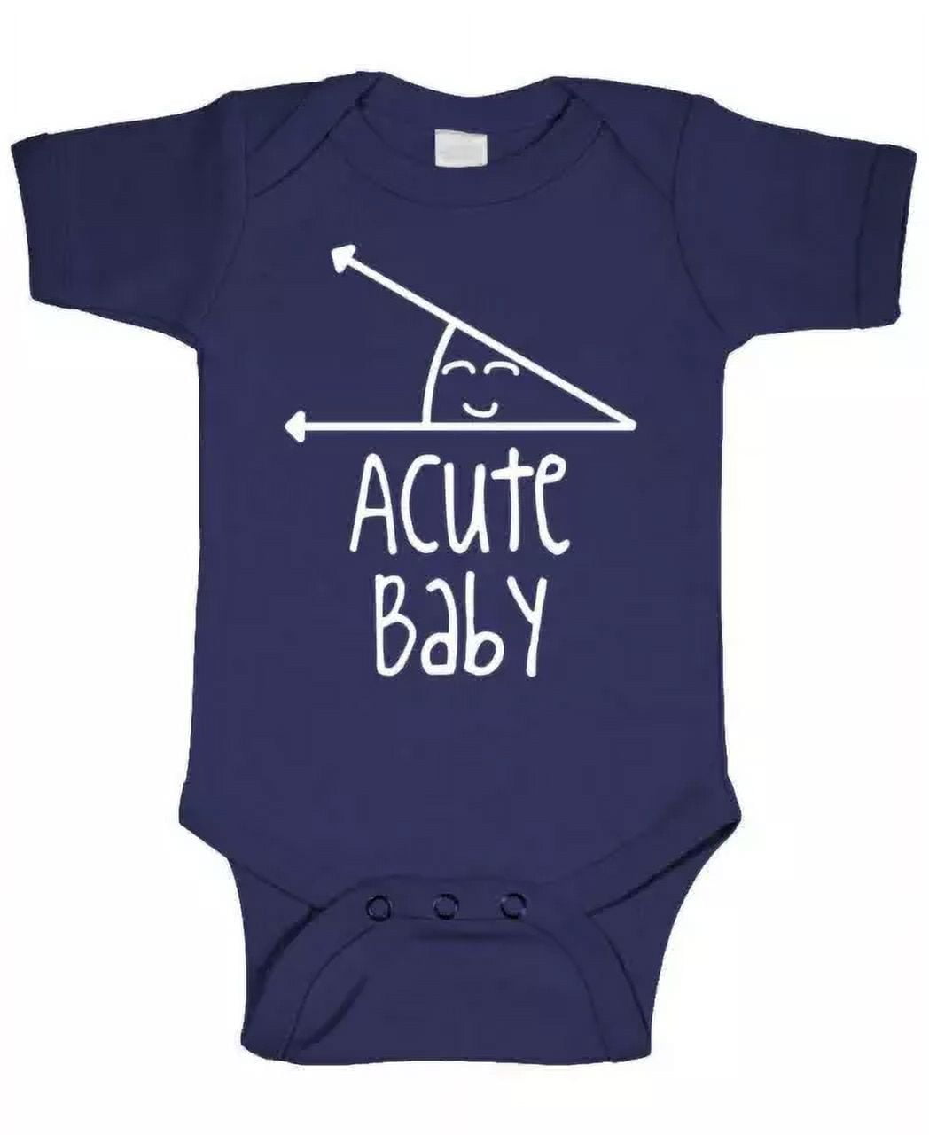 Baby Bodysuit BELLA CANVAS Acute Baby - Math Humor Angle Obtuse ...