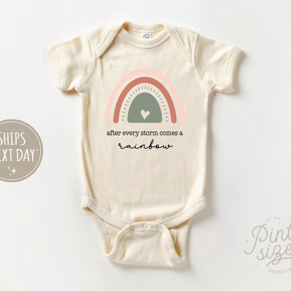 Baby Bodysuit BELLA CANVAS After Every Storm Baby Onesie - Retro ...