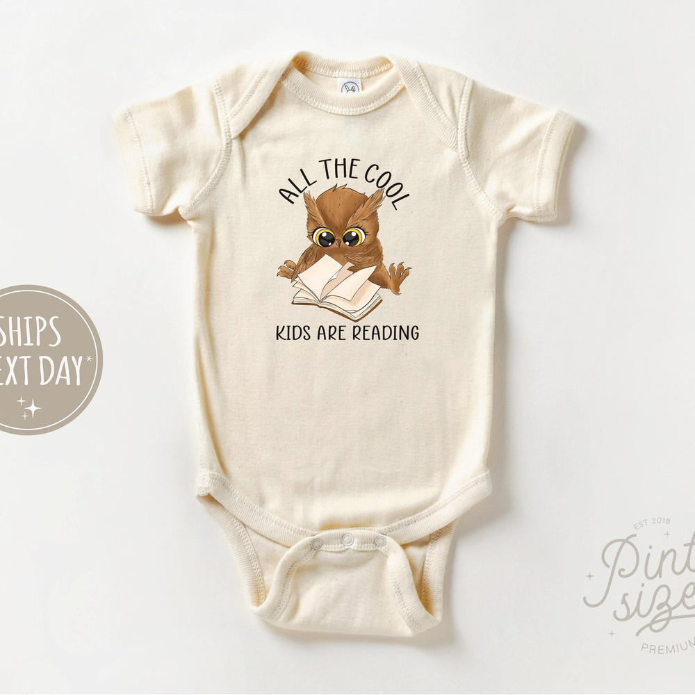 Baby Bodysuit BELLA CANVAS All The Cool Kids Are Reading Onesie - Cute ...