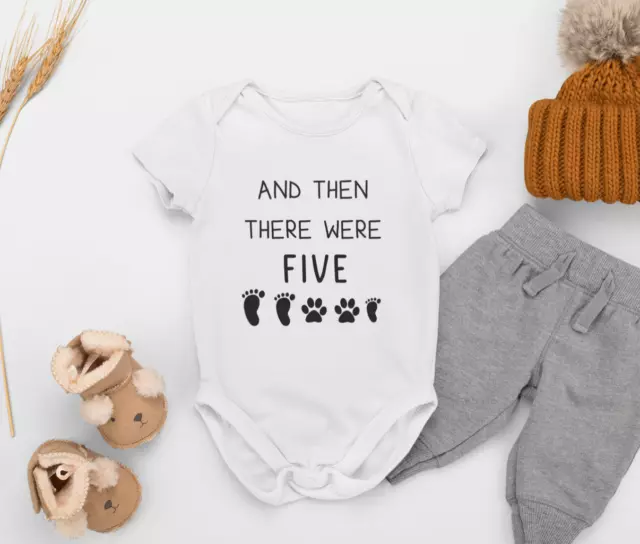 Baby Bodysuit BELLA CANVAS And Then There Were Five Baby Vest/Grow, New ...