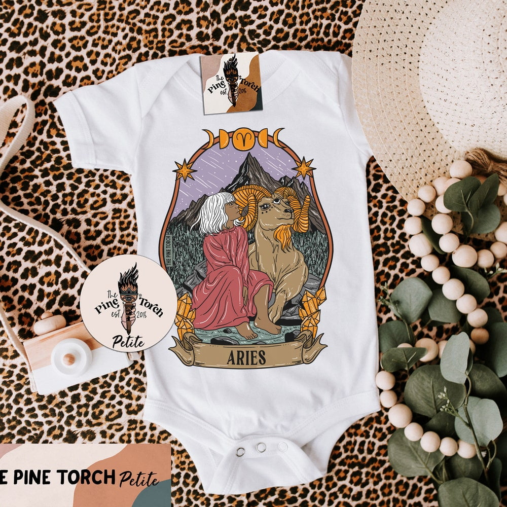 Baby Bodysuit BELLA CANVAS Aries Zodiac Bodysuit, Aries Baby Tee, Aries ...