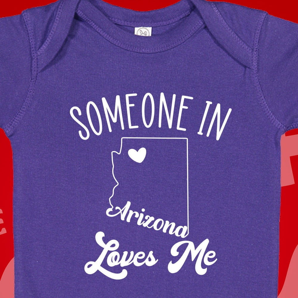 Baby Bodysuit BELLA CANVAS Arizona Baby Bodysuit, Someone Loves Me In ...