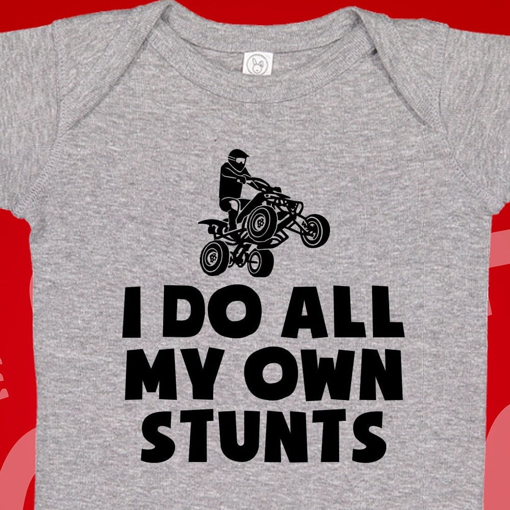 Baby Bodysuit BELLA CANVAS Atv Baby Bodysuit, Kids Shirt, I Do All My ...