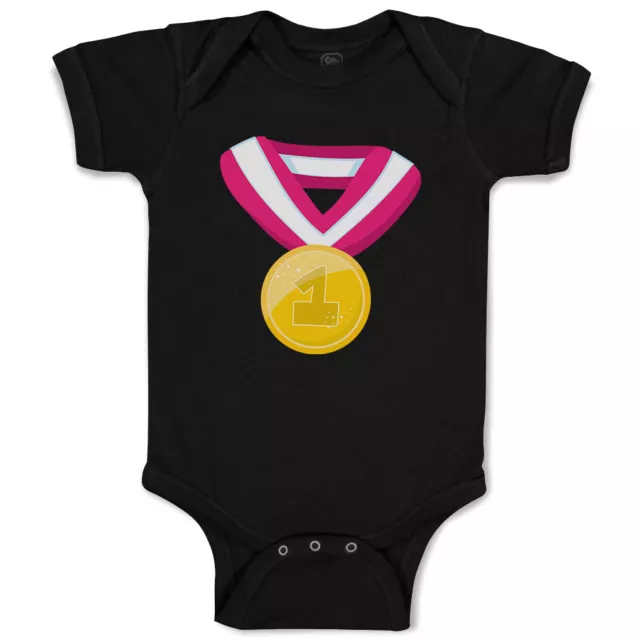 Baby Bodysuit BELLA CANVAS Baby Bodysuit Baby Bodysuit Pink Medal ...
