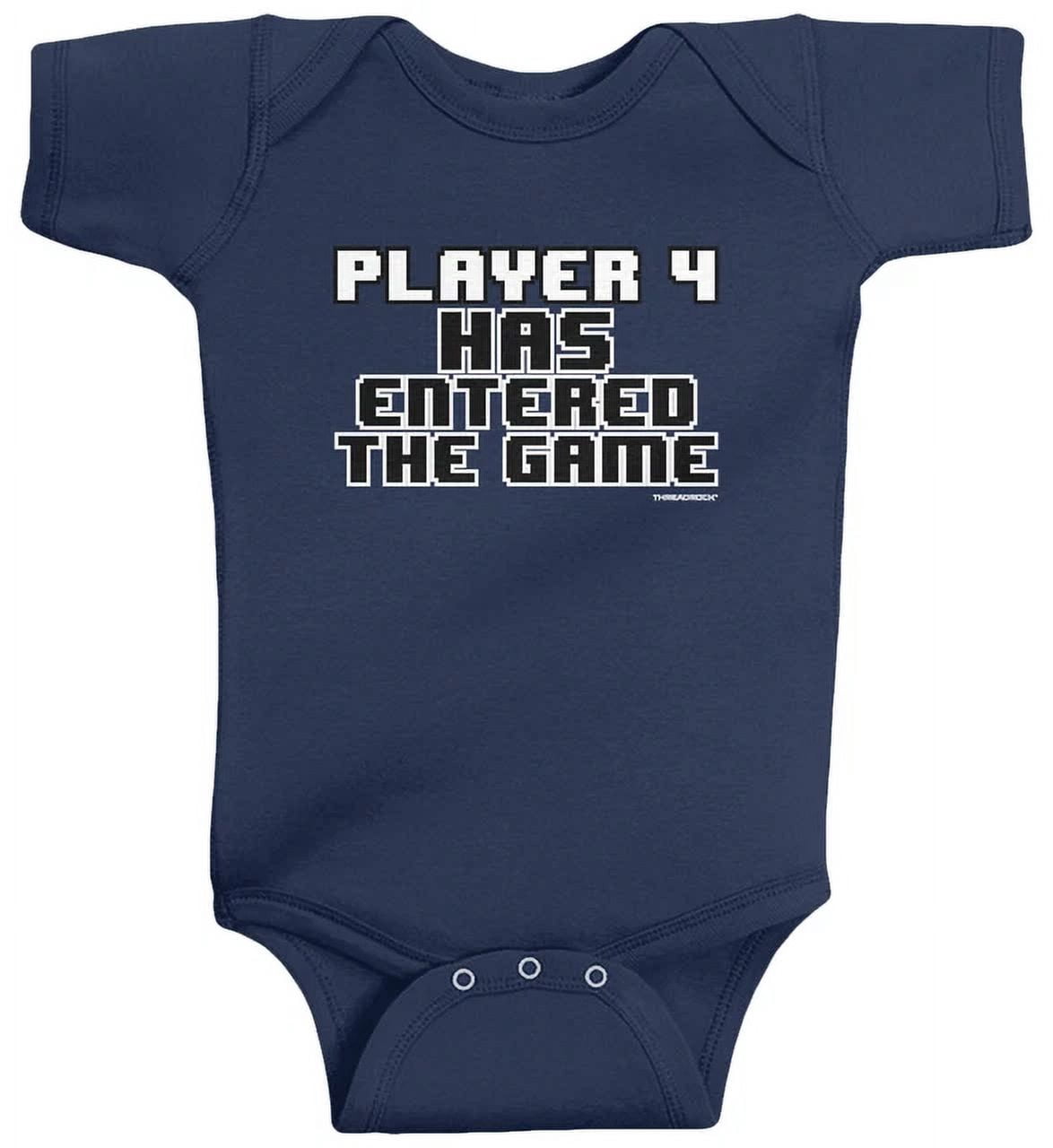 Baby Bodysuit BELLA CANVAS Baby Player 4 Has Entered The Game Infant ...