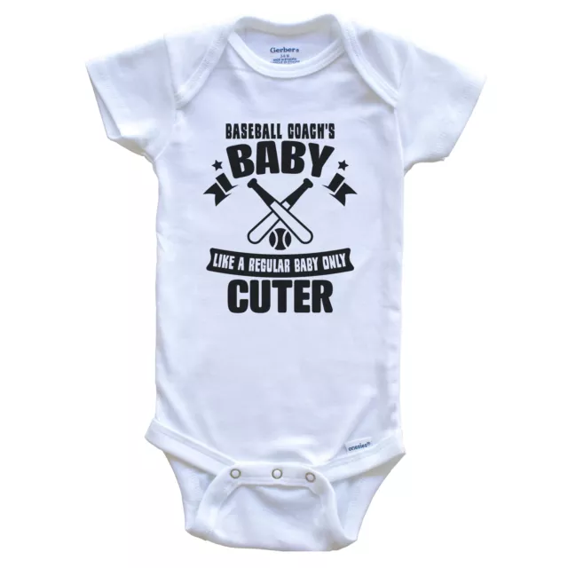Baby Bodysuit BELLA CANVAS Baseball Coach'S Baby Like A Regular Baby ...
