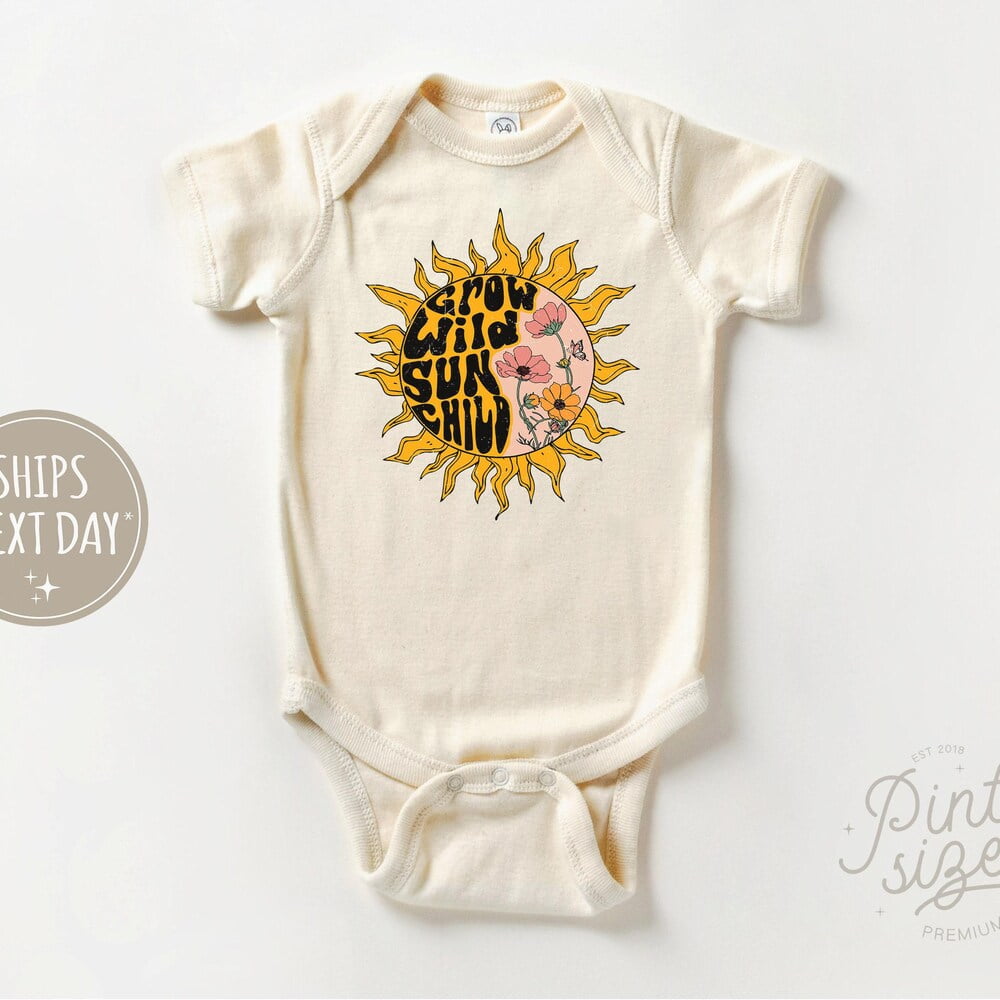 Baby Bodysuit BELLA CANVAS Be Wild Sun Child Baby Onesie - Adventure ...