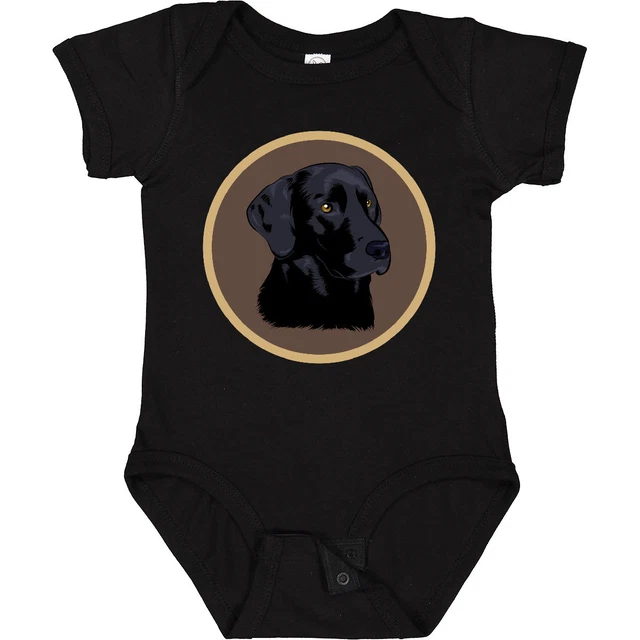 Baby Bodysuit BELLA CANVAS Black Lab Dog Labrador Retriever Baby ...