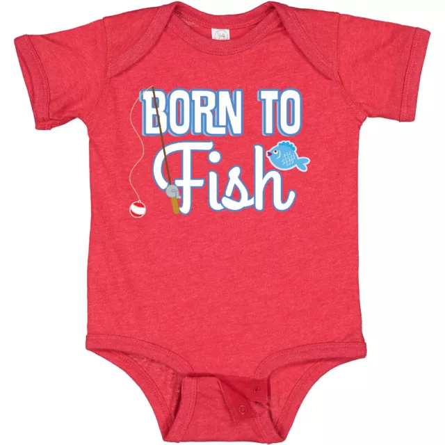 Baby Bodysuit BELLA CANVAS Born To Fish Go Fishing Baby Bodysuit ...