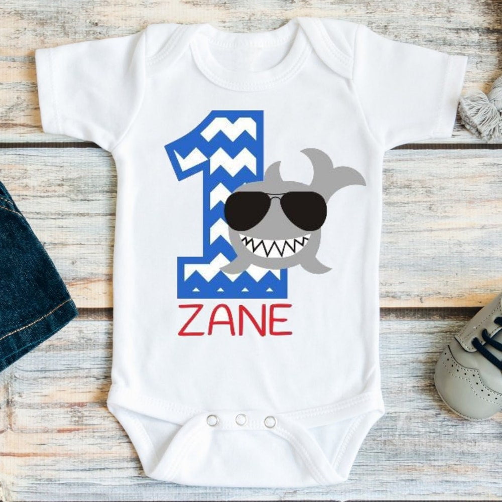 Baby Bodysuit BELLA CANVAS Boy First Birthday Outfit - First Birthday ...