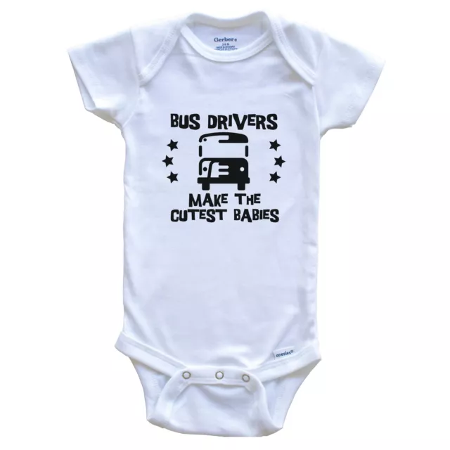 Baby Bodysuit BELLA CANVAS Bus Drivers Make The Cutest Babies Funny Bus ...