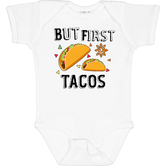 Baby Bodysuit BELLA CANVAS But First Tacos Baby Bodysuit Cinco De Mayo ...