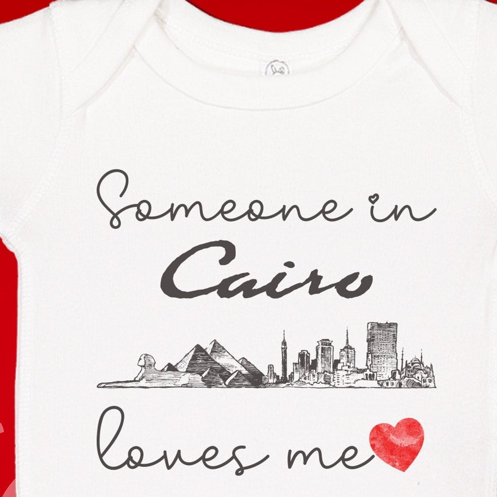 Baby Bodysuit BELLA CANVAS Cairo Egypt Baby Onesie, Someone Loves Me In ...