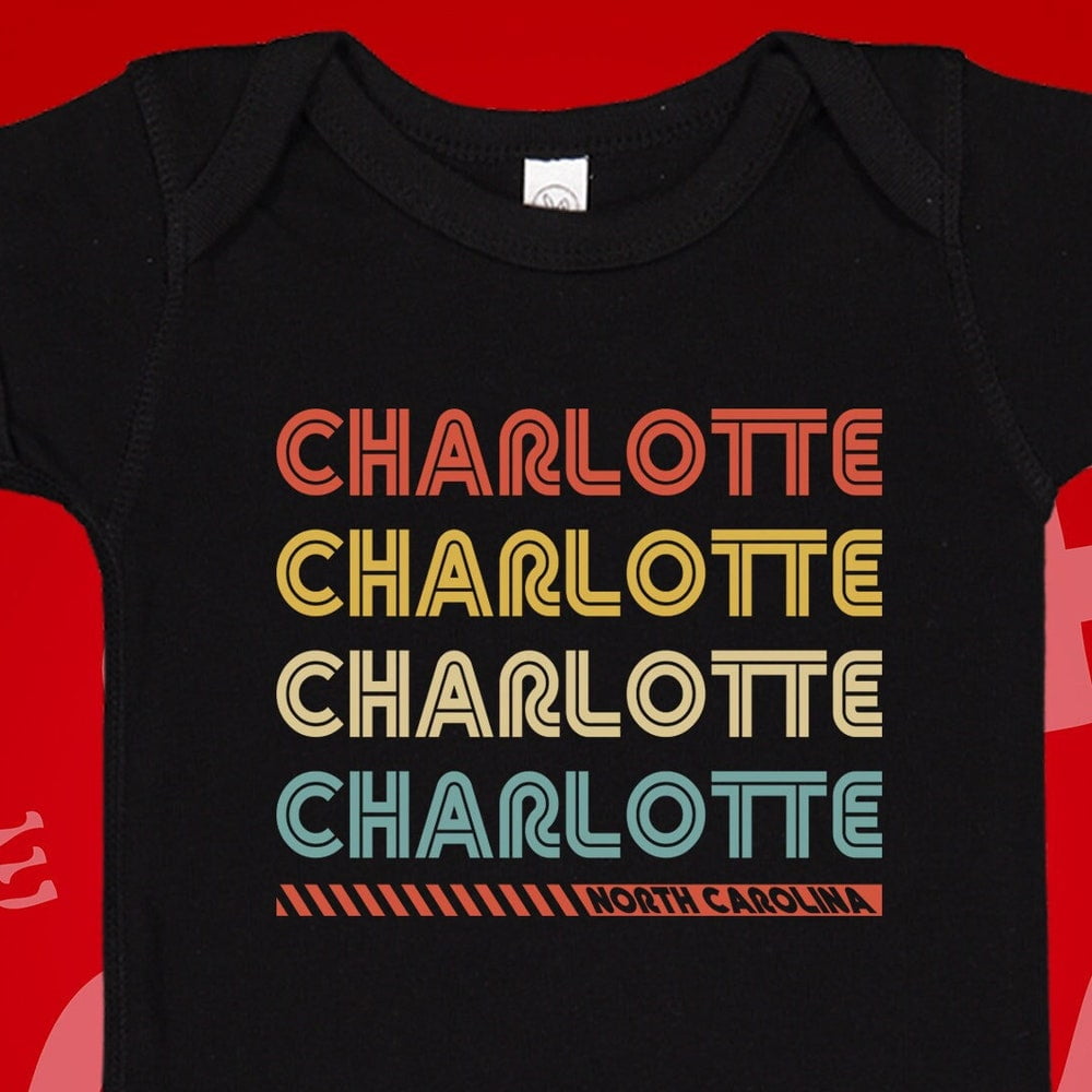 Baby Bodysuit BELLA CANVAS Charlotte Baby Onesie, Retro Charlotte Kids ...