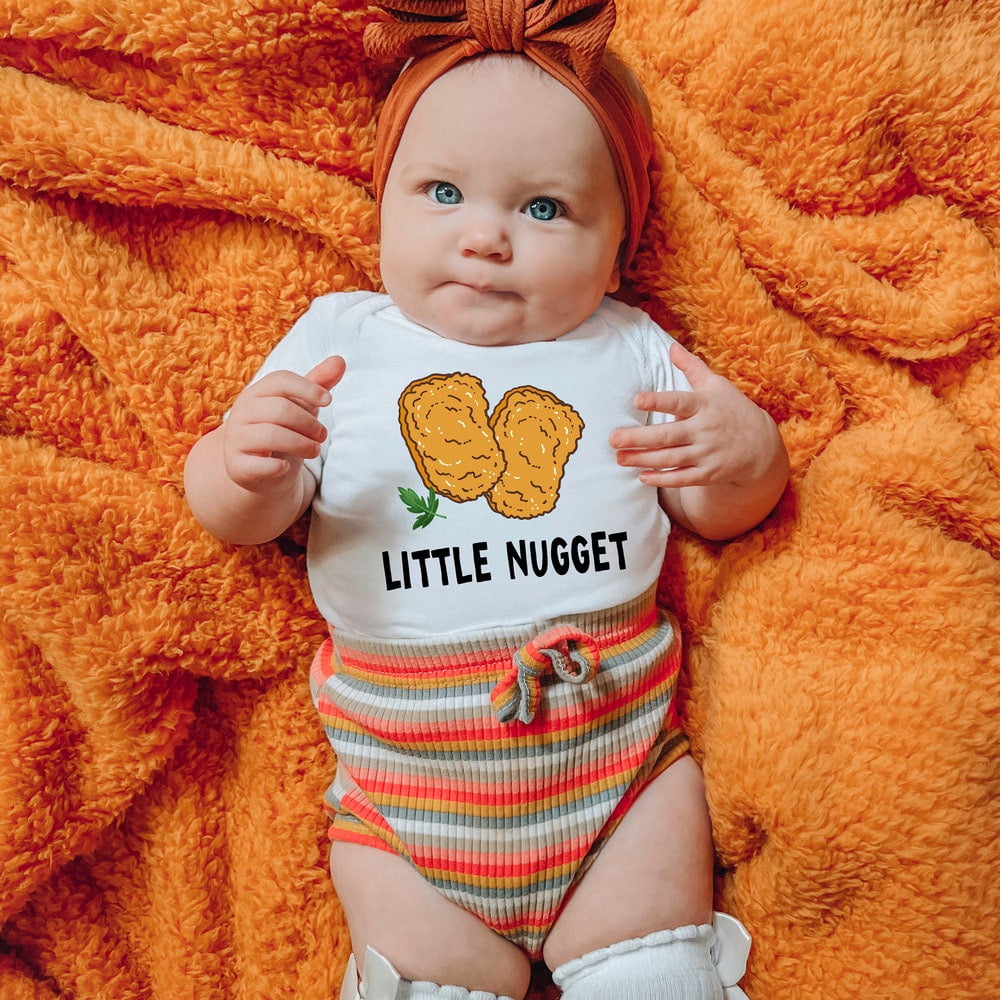 Baby Bodysuit BELLA CANVAS Chicken Nugget Baby Shower Gift, Funny ...