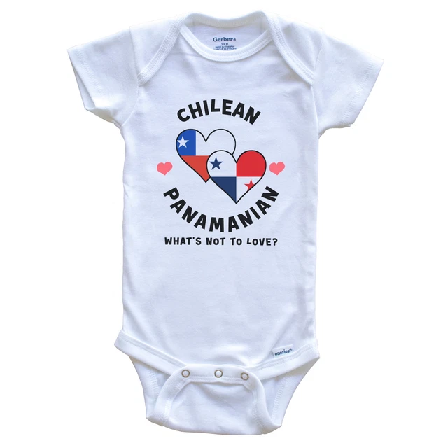 Baby Bodysuit BELLA CANVAS Chilean Panamanian What'S Not To Love Heart ...