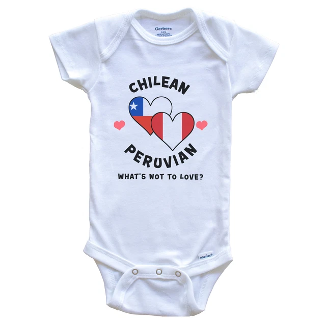 Baby Bodysuit BELLA CANVAS Chilean Peruvian What'S Not To Love Heart ...