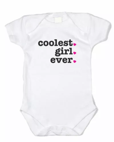 Baby Bodysuit BELLA CANVAS Coolest Girl Ever Bodysuit Baby Shower ...