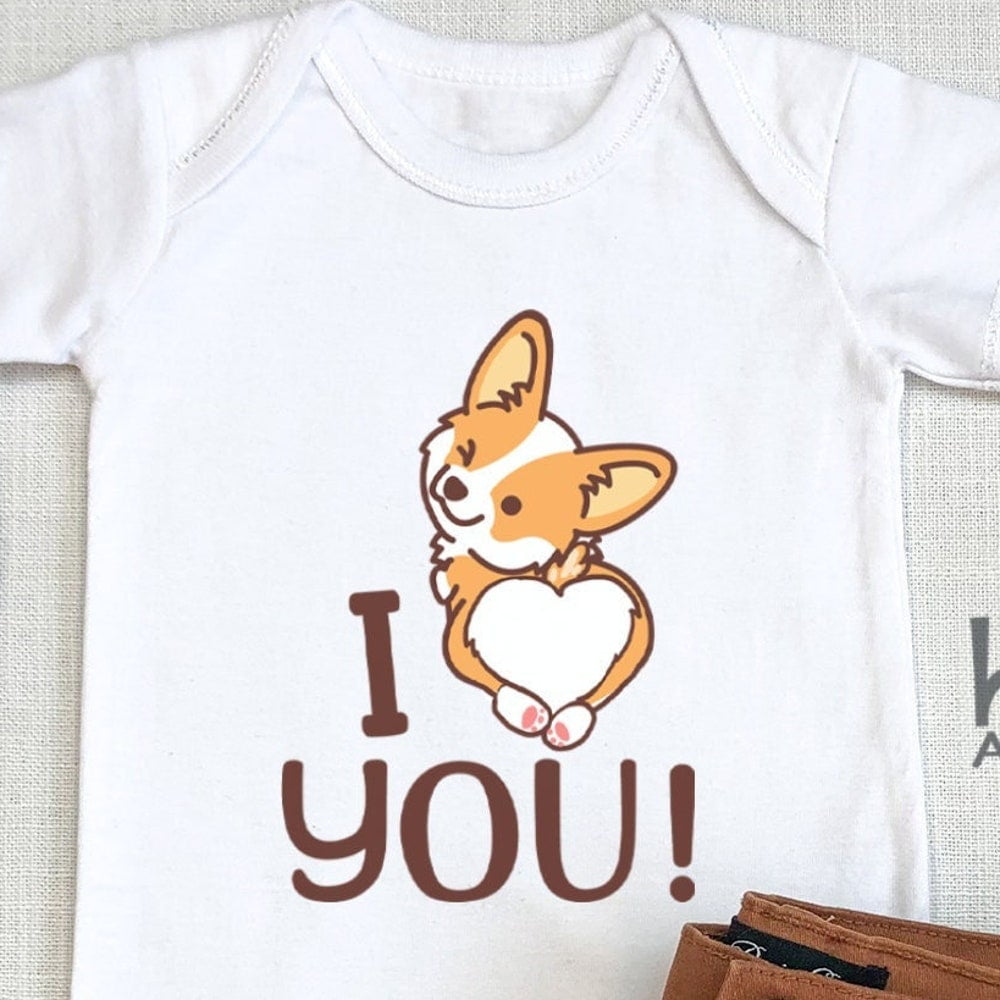 Baby Bodysuit BELLA CANVAS Corgi, I Love You Corgi'S, Corgi Themed ...