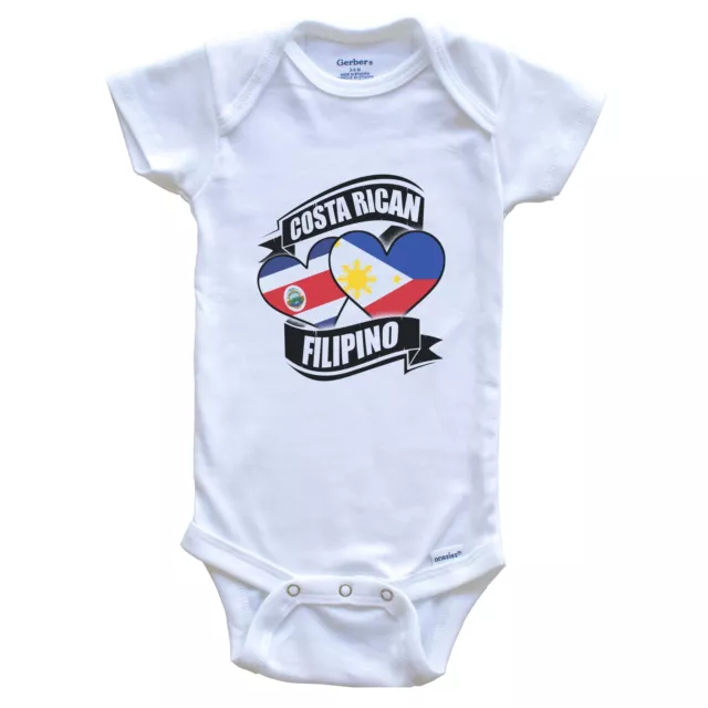 Baby Bodysuit BELLA CANVAS Costa Rican Filipino Hearts Costa Rica ...
