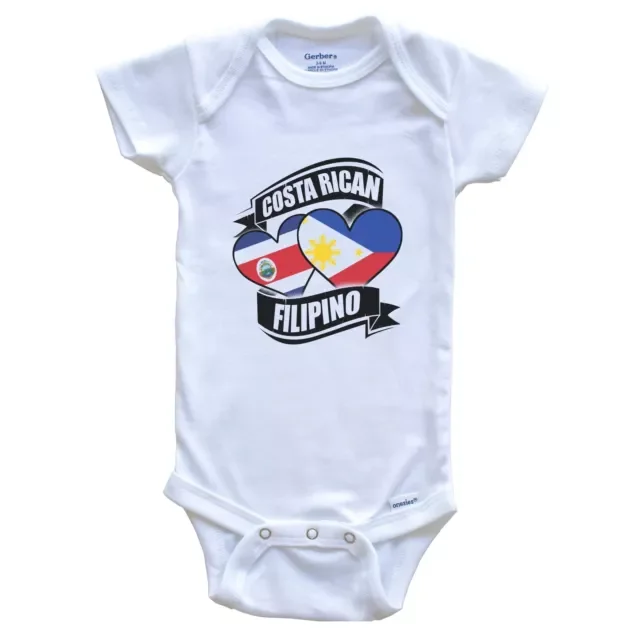Baby Bodysuit BELLA CANVAS Costa Rican Filipino Hearts Costa Rica ...