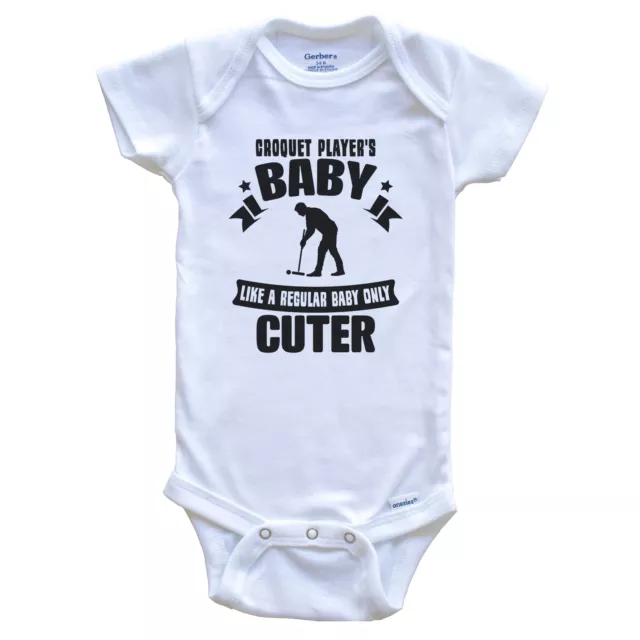 Baby Bodysuit BELLA CANVAS Croquet Player'S Baby Like A Regular Baby ...
