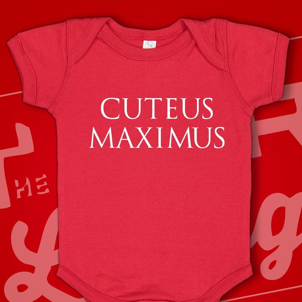 Baby Bodysuit BELLA CANVAS Cuteus Maximus Baby Bodysuit, Ancient Rome ...