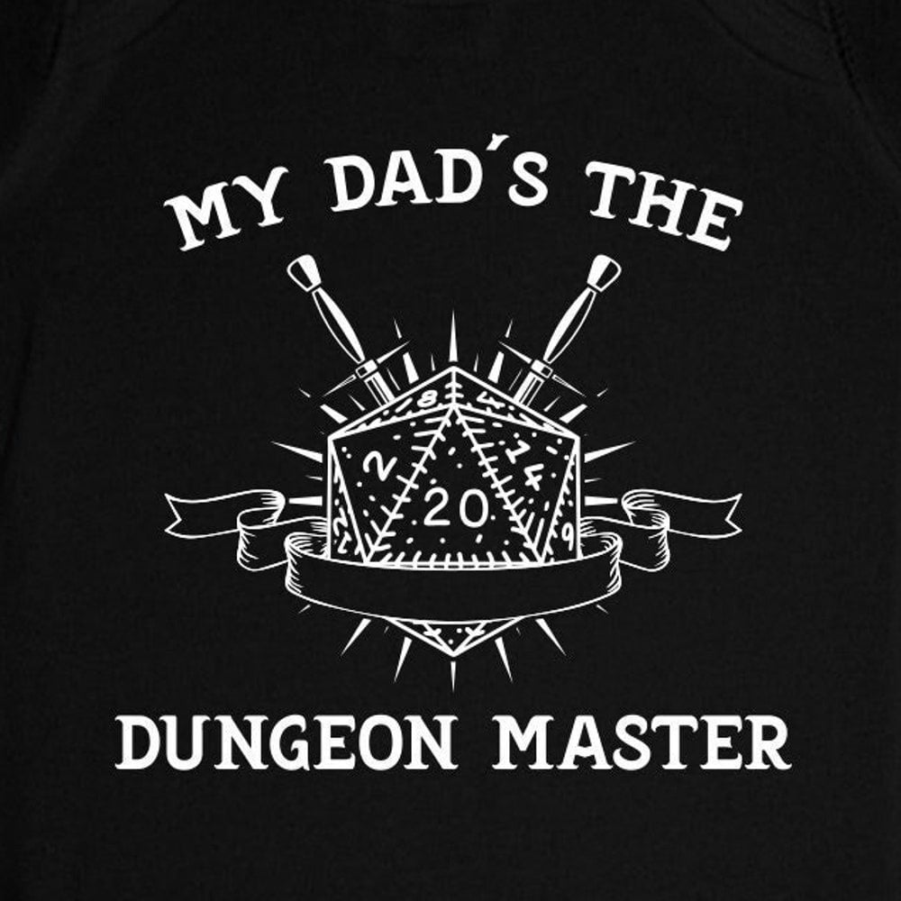Baby Bodysuit BELLA CANVAS My Dad'S The Dungeon Master, Dungeon Master ...
