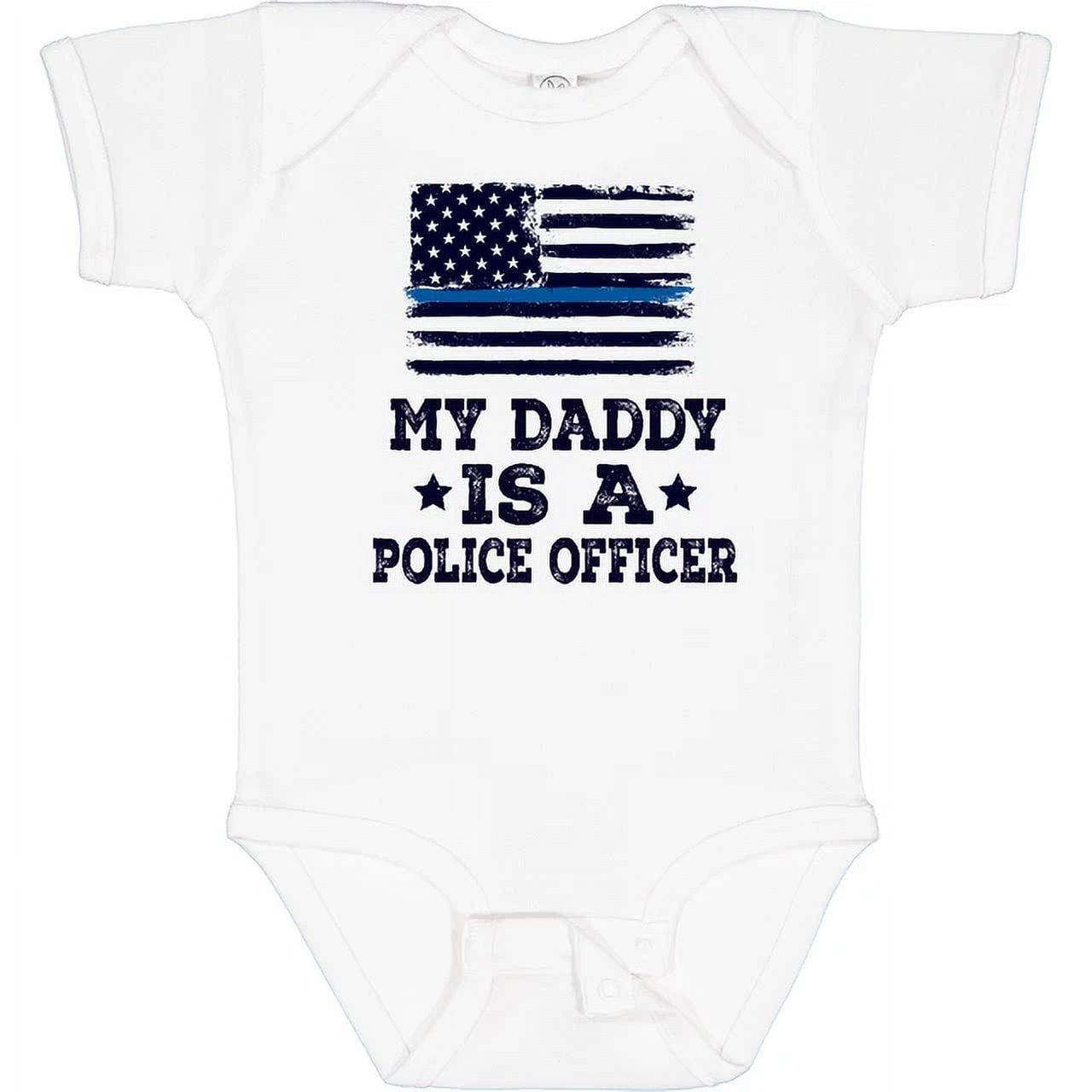 Baby Bodysuit BELLA CANVAS Daddy Is A Police Officer Policeman Law ...