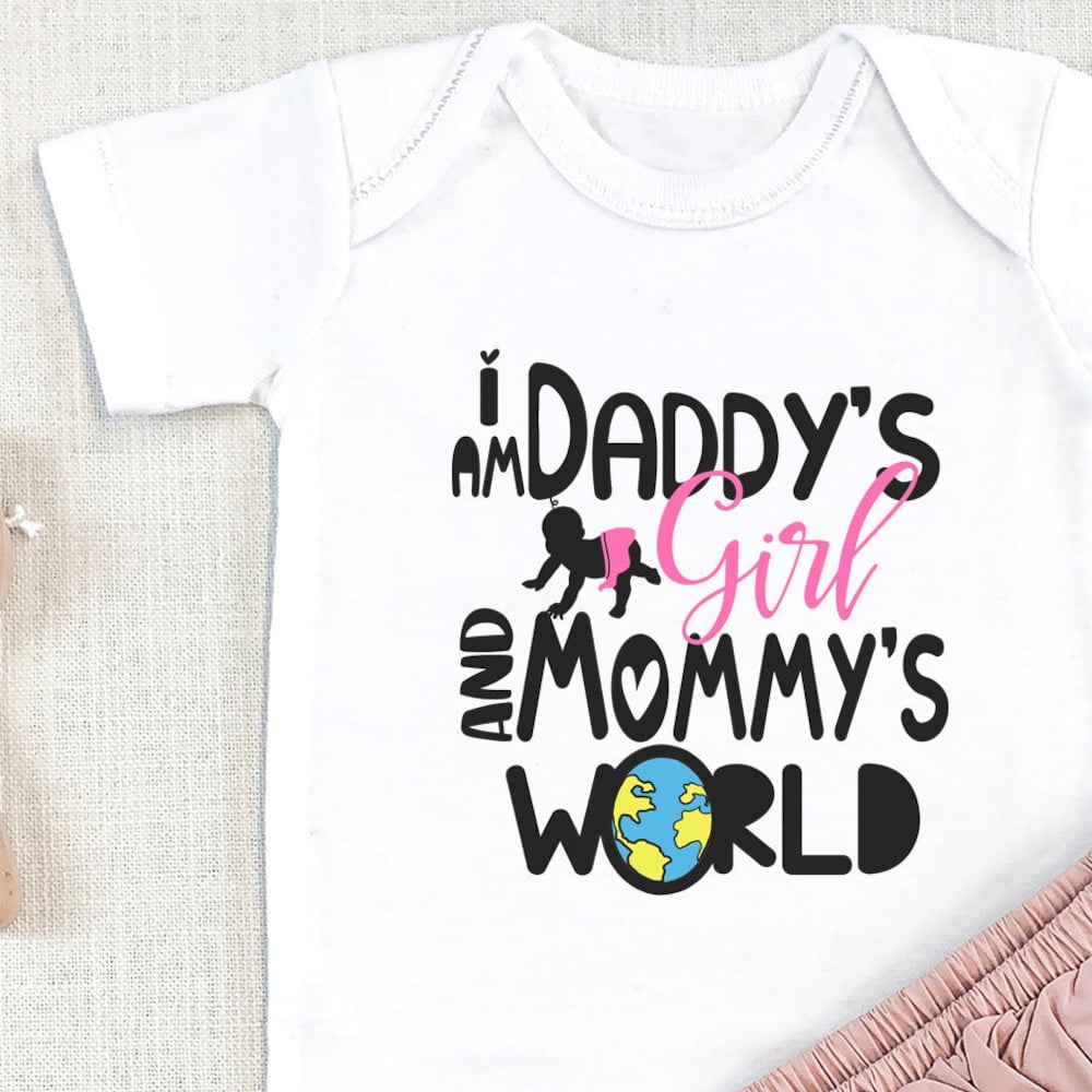 Baby Bodysuit BELLA CANVAS Daddy Mommy, Daddy Mommy Baby Bodysuit, Daddy'S Girl, Mommy'S World ...