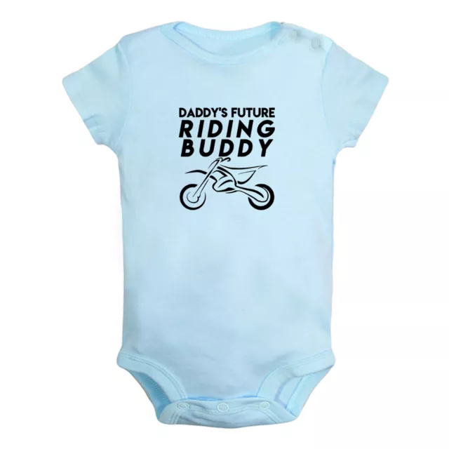Baby Bodysuit BELLA CANVAS Daddy'S Future Motocross Riding Buddy Funny Bodysuit Baby Romper ...